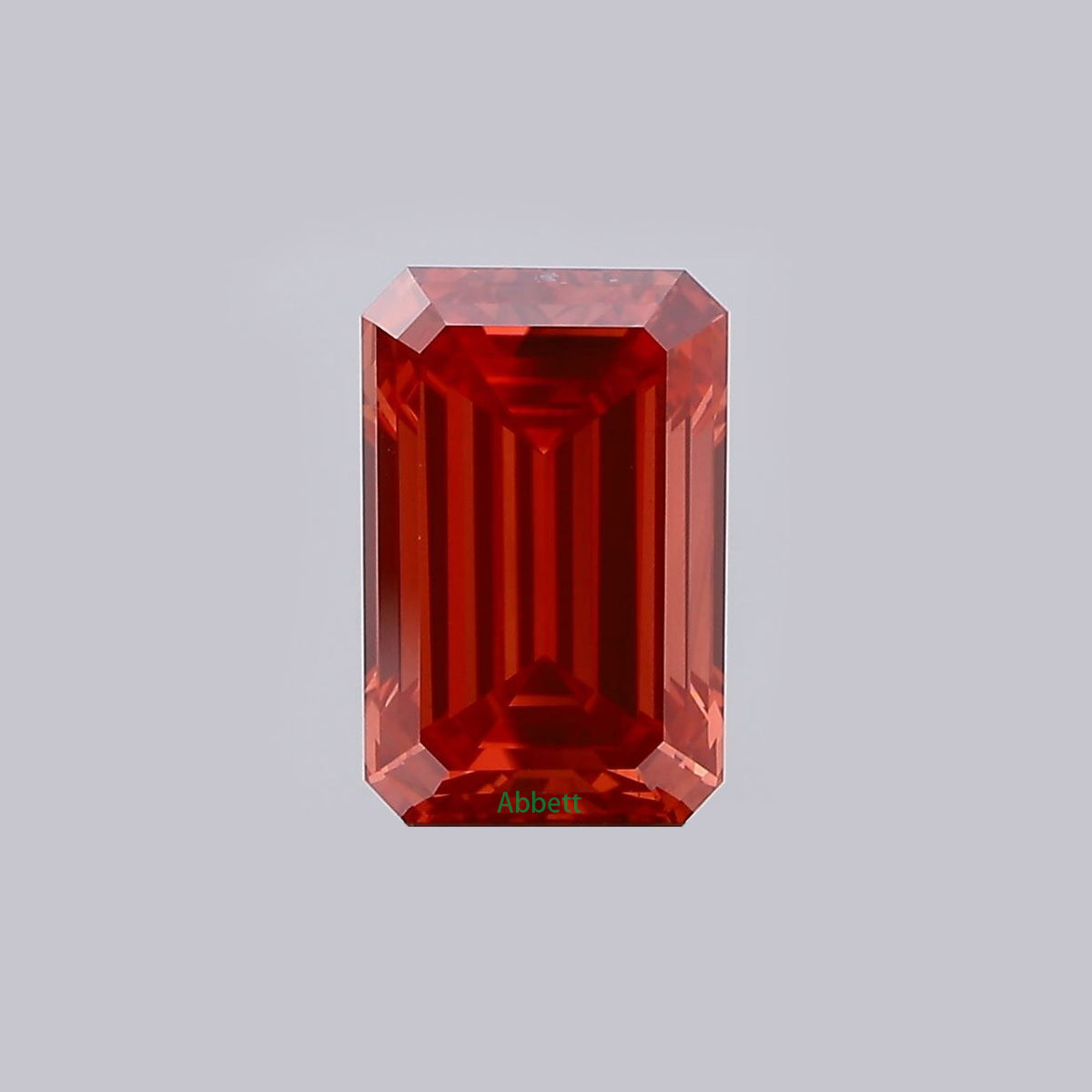 Emerald lab grown red diamond – Abbett Limited