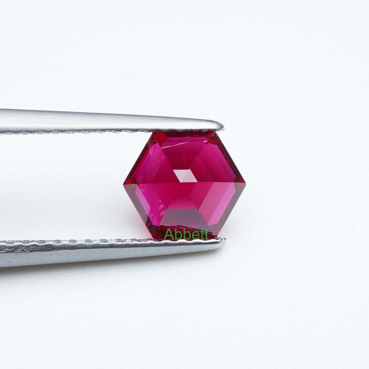 Hexagon lab grown ruby – Abbett Limited