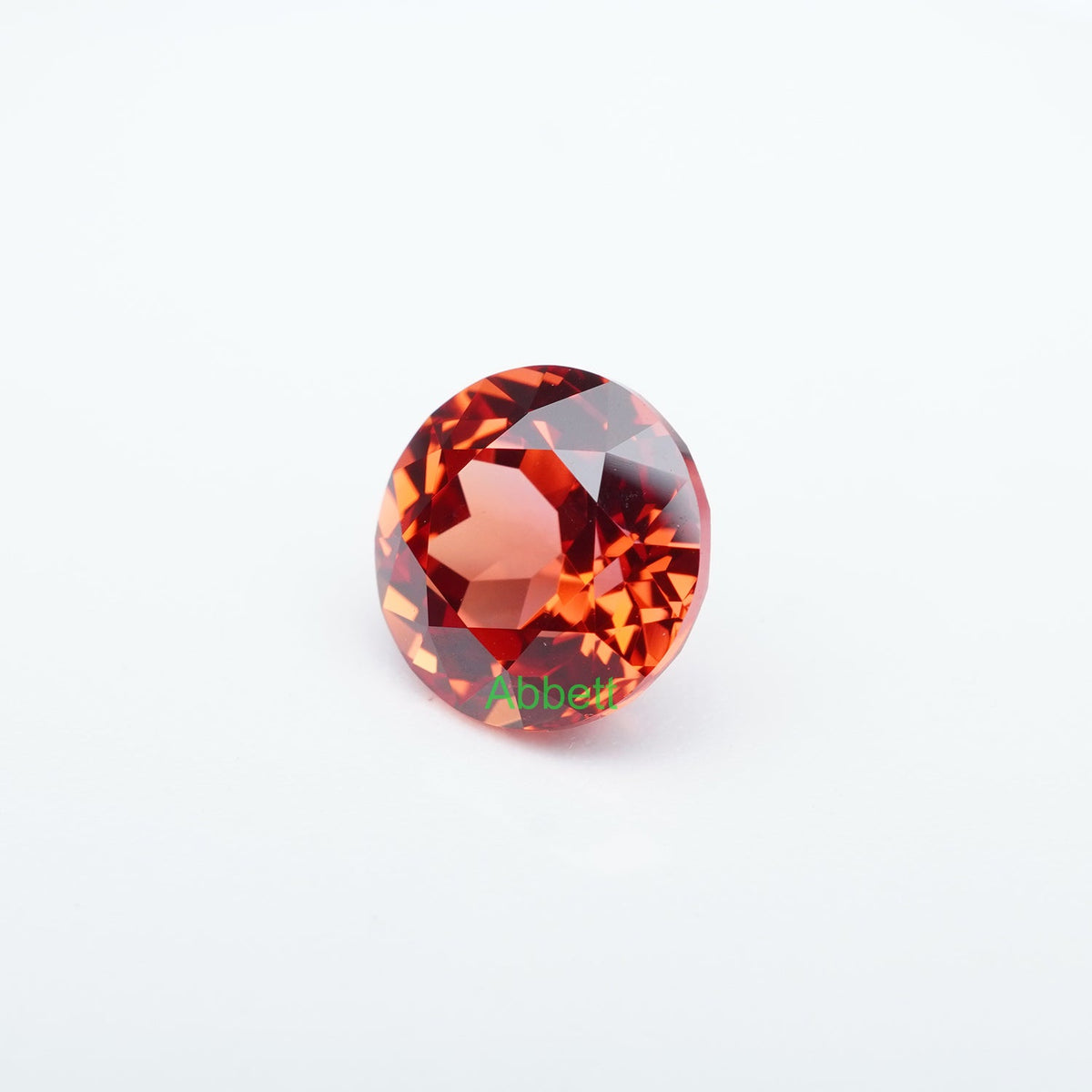 Round lab grown sunset coral padparadscha sapphire – Abbett Limited