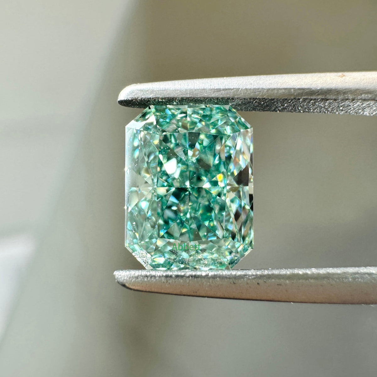 Radiant lab grown green diamond – Abbett Limited